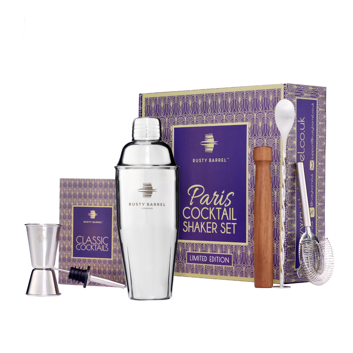Rusty Barrel Limited Edition Shaker Set - Paris